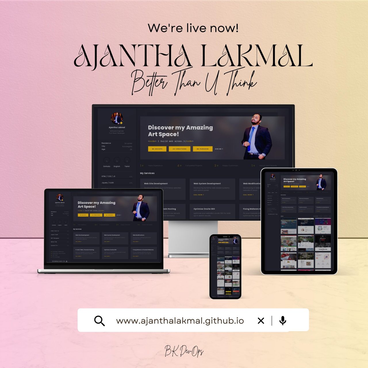 Ajantha Lakmal's Portfolio | BK DevOps